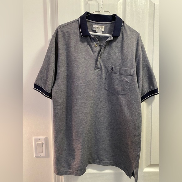 Original Penguin | Shirts | Vintage Penguin Grand Slam Polo Shirt Gray ...
